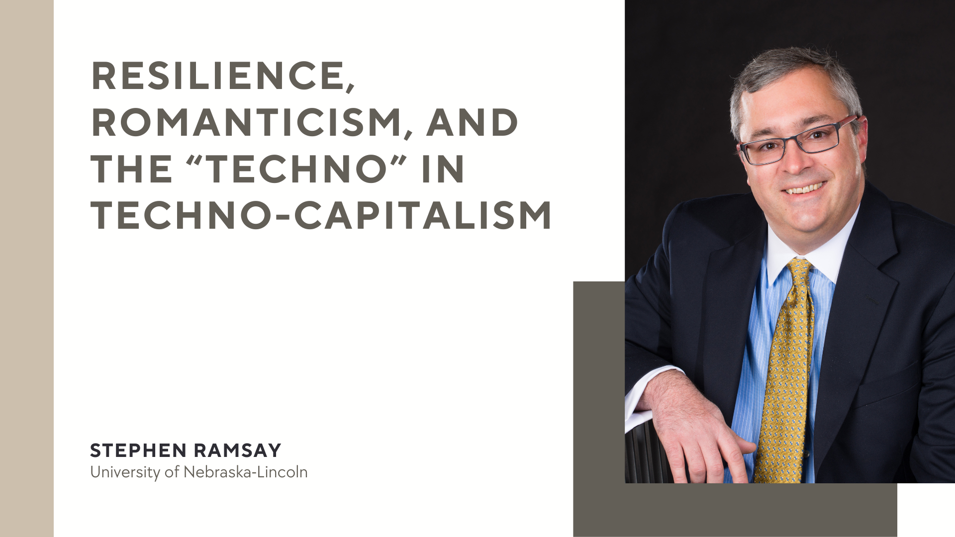 Colloquium: Stephen Ramsay – Humanities Center